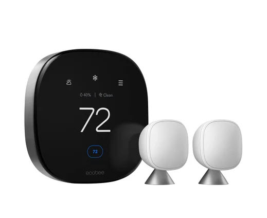 Ecobee Smart Thermostat Premium + With Room Sensors $142.97 + Tax after GC