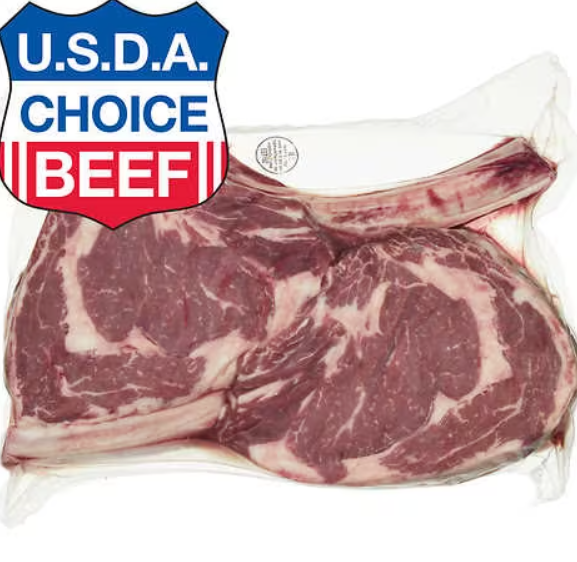 Costco Business Center USDA Choice Bone-In Tomahawk Ribeye Steak, 2 ct ...