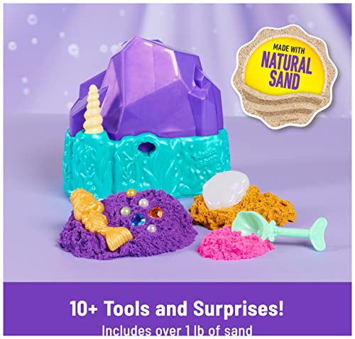 Kinetic Sand, Mermaid Crystal Playset, 1.06lbs of Play Sand, Gold ...