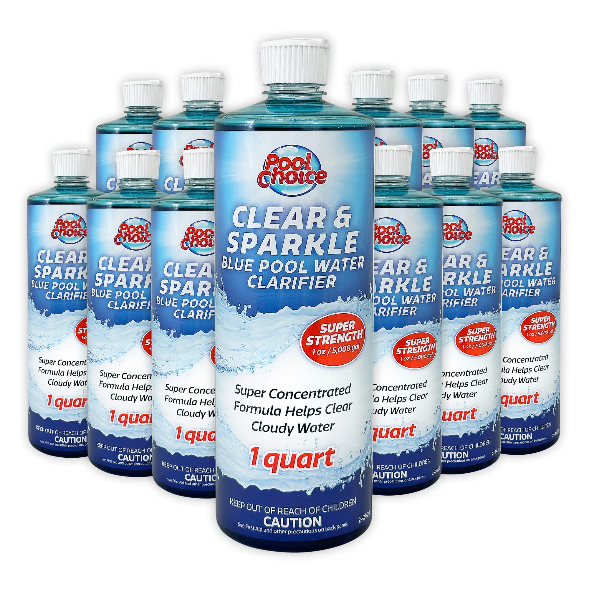 12-Pack 1-Qt SpaChoice Pool Choice Clear & Sparkle Blue Pool Water ...