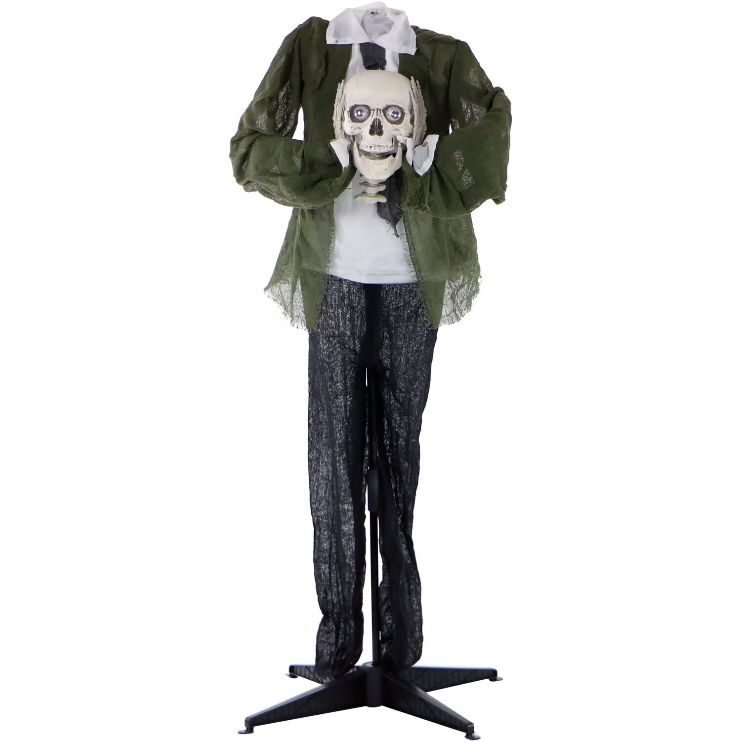 60" Haunted Hill Farm Life-Size Animatronic Scary Talking Headless ...