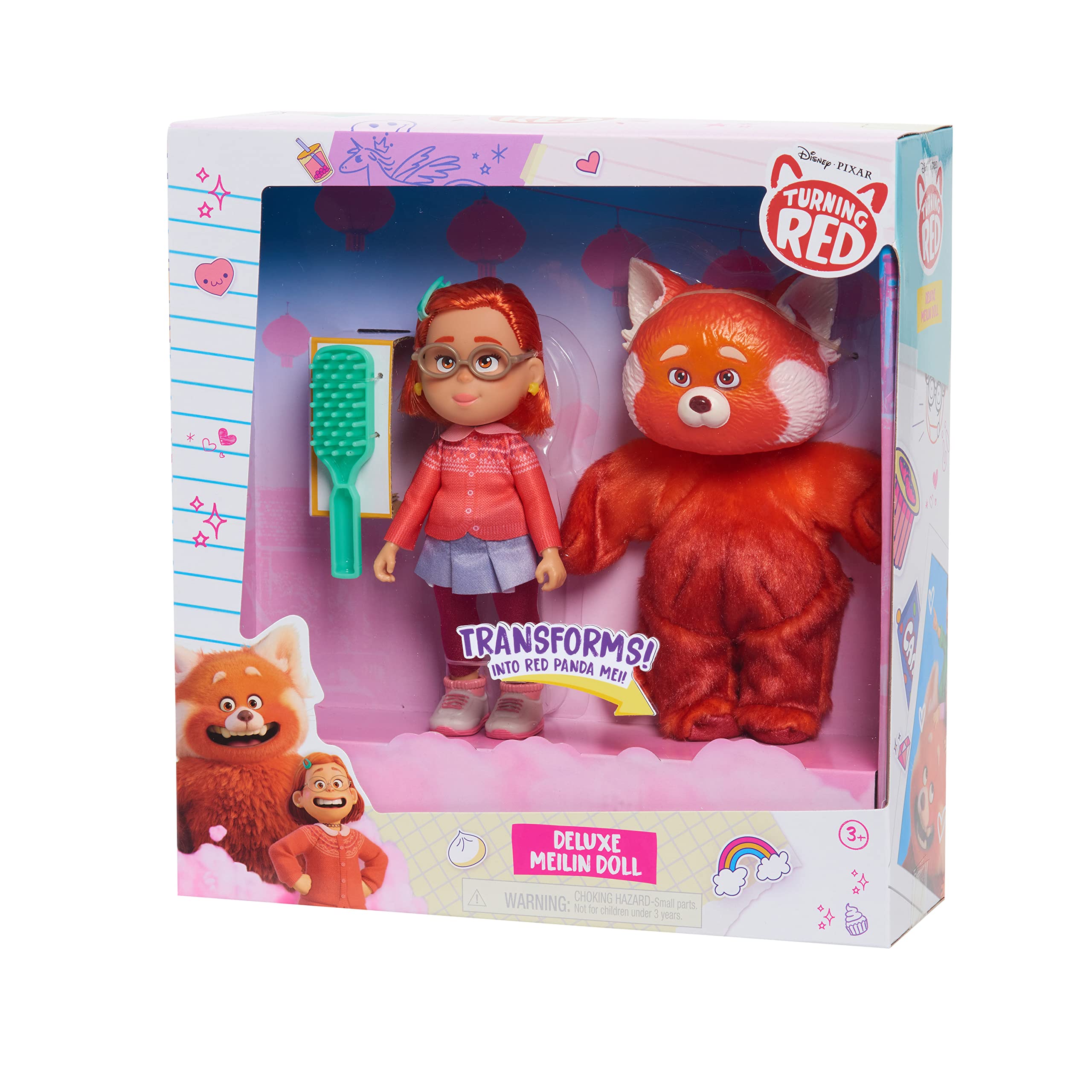For Prime Members: 6" Turning Red Disney Pixar Deluxe Meilin Doll w ...