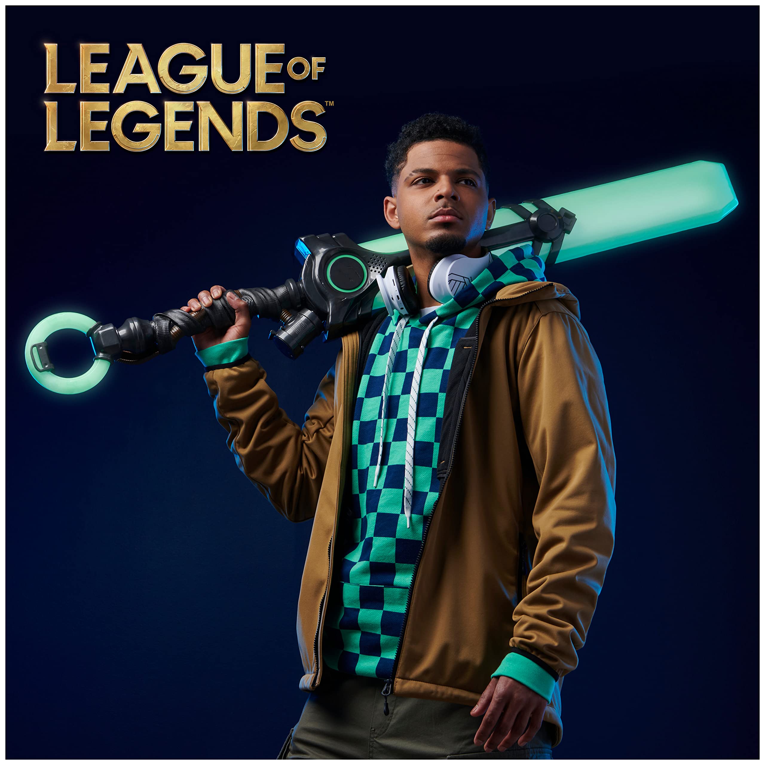 47" League of Legends - Life-Size Ekko’s Bat w/ 15+ Iconic Lights ...