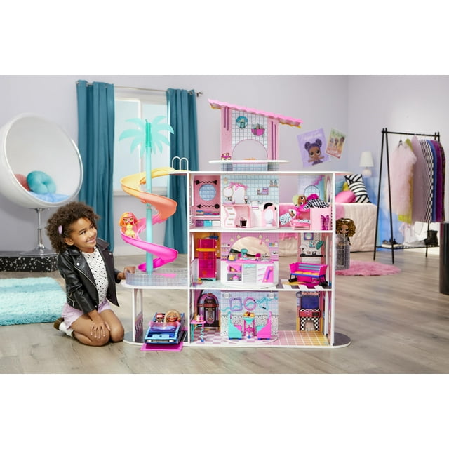 4' x 4' L.O.L. Surprise OMG House of Surprises New Real Wood Dollhouse ...