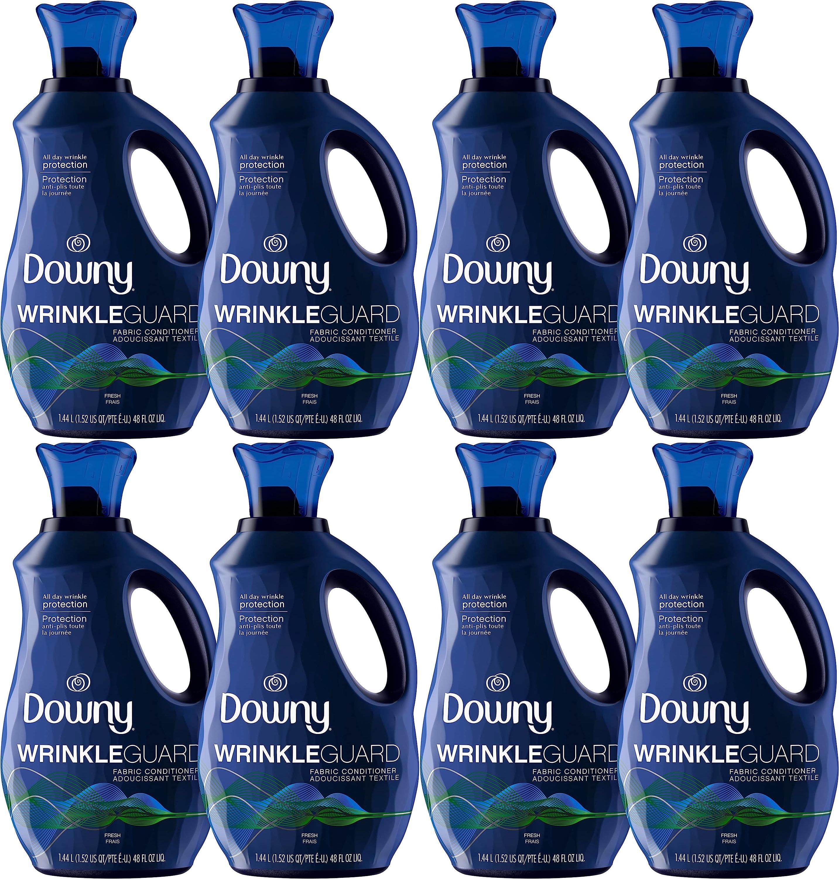 8-Count Downy Wrinkleguard Laundry Fabric Softener Liquid (Fresh Scent ...