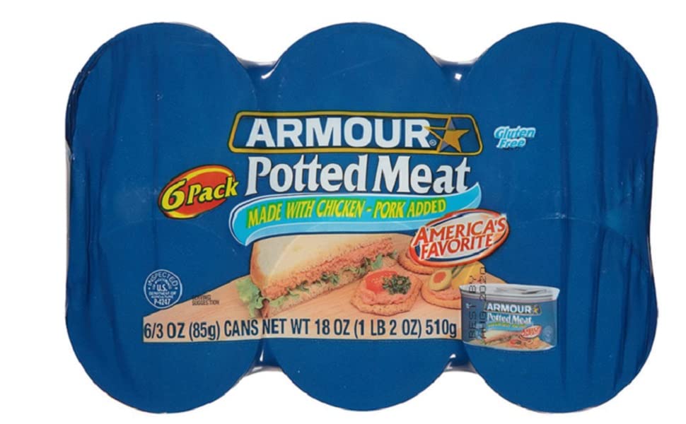 Armour Star Potted Meat, Canned Meat, 3 OZ (Pack of 6)~$2.23 After ...