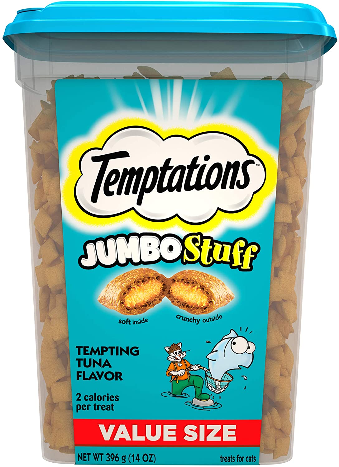 Temptations Jumbo Stuff Crunchy and Soft Cat Treats, 14 oz. Tuna, $5.36