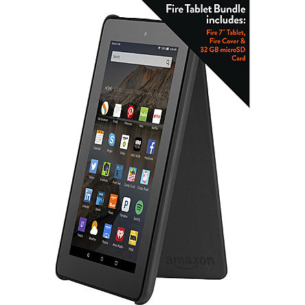 BACK AGAIN - *Live Now* Amazon 7" Fire Tablet + Fire Cover + 32GB Micro ...