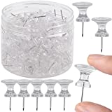 Amazon Basics Push Pins Tacks, Clear Plastic Head, Steel Point, 1000-Pack $1.96 w/ Subscribe & Save