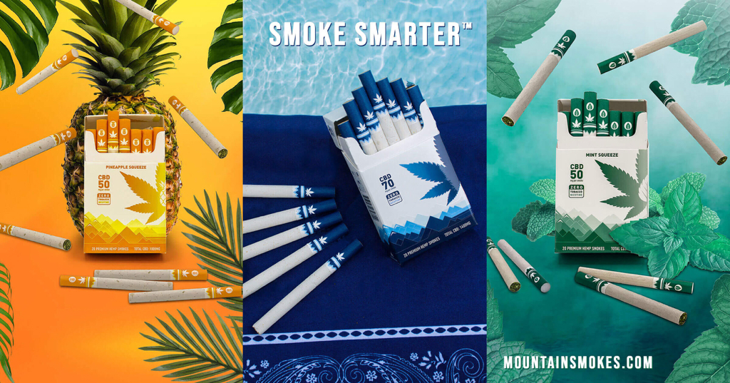 MOUNTAIN Smokes Organic CBD Hemp Smokes- 50% off any carton