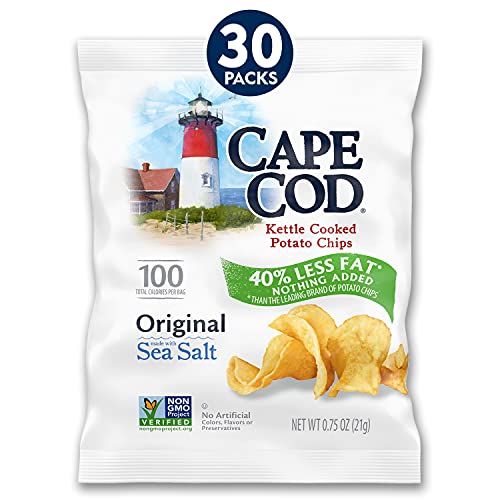 Cape Cod Potato Chips, Reduced Fat Kettle Cooked Chips, Variety Pack ...