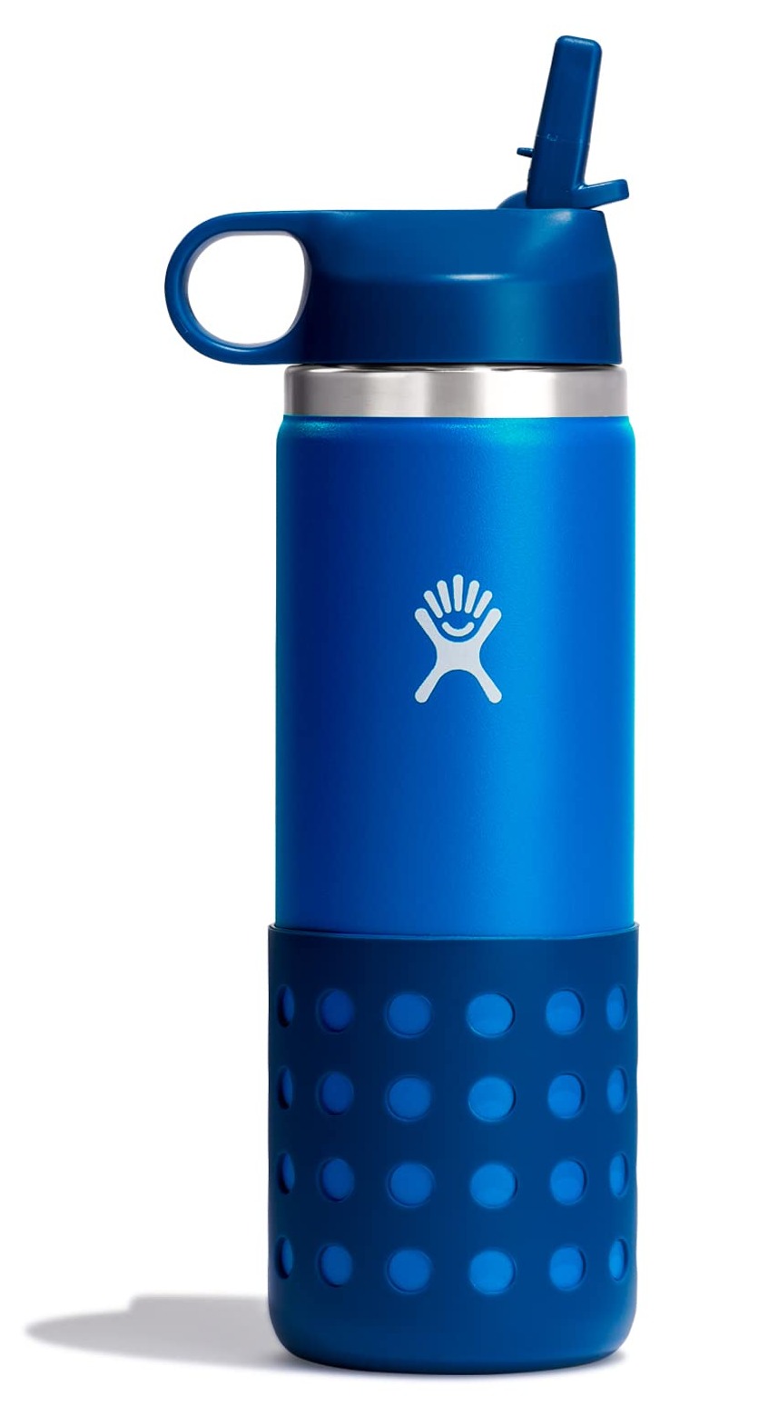 20 Ounce Hydroflask Wide Mouth With Straw Bottle Lake 18 98 Free