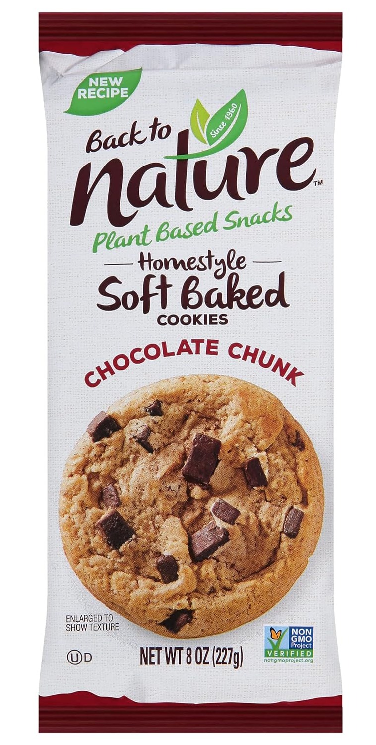 8-Oz Back to Nature Plant-Based Chocolate Chunk Cookies