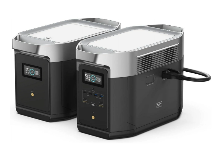 EcoFlow DELTA Max 1600 Power Station + DELTA Max Extra Battery (3,628 ...