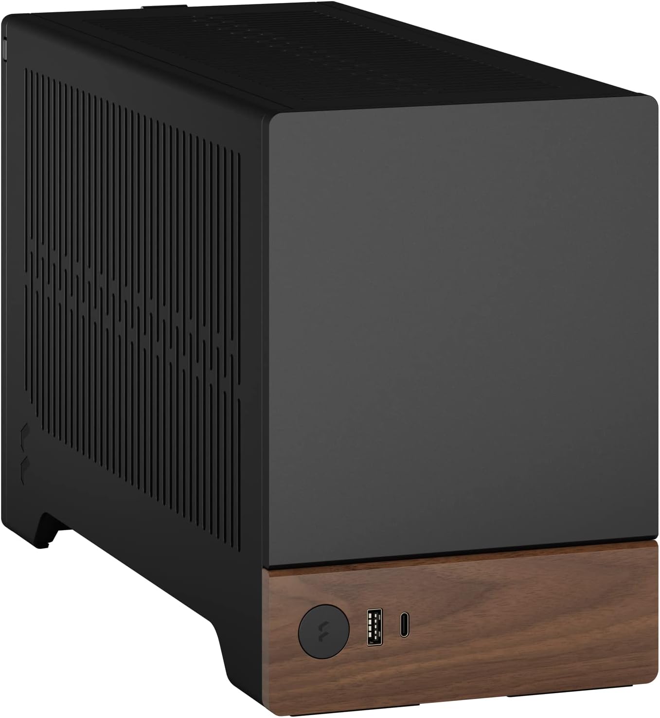Fractal Design Terra SFF Mini ITX Computer Case w/ Walnut Front Panel ...