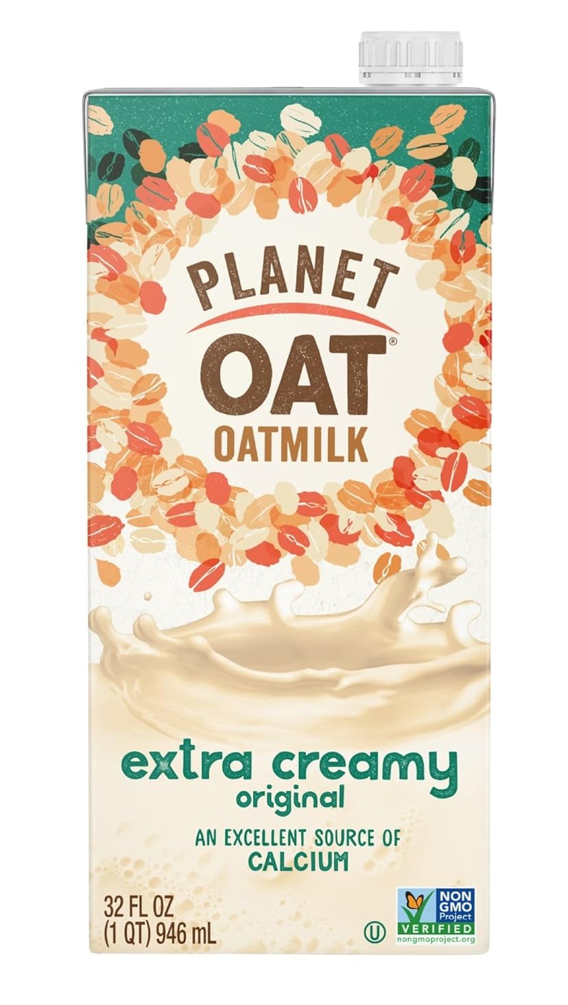 6 Pack 32 Oz Planet Oat Oatmilk Extra Creamy Shelf Stable 