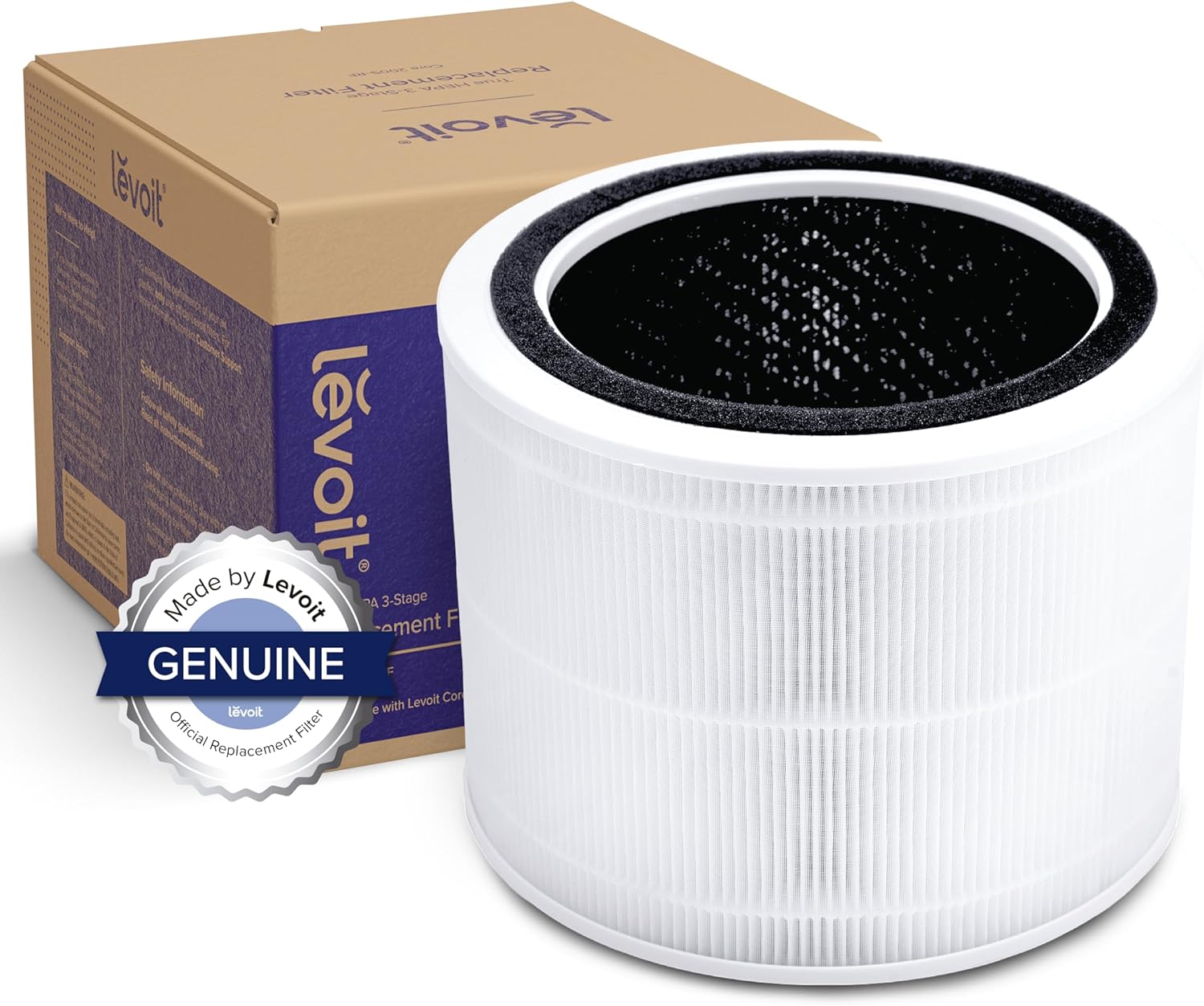 LEVOIT Core 200S 3-in-1 Activated Carbon Air Purifier Replacement Filter