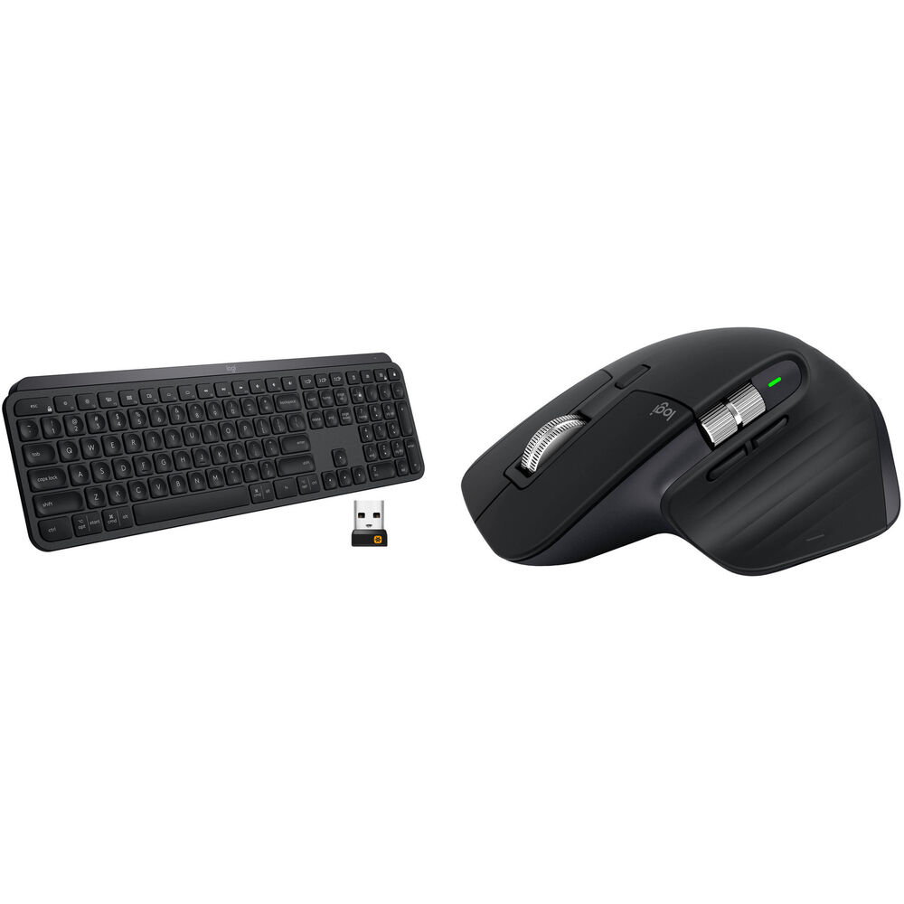 Logitech MX Keys Wireless Keyboard + MX Master 3S Mouse