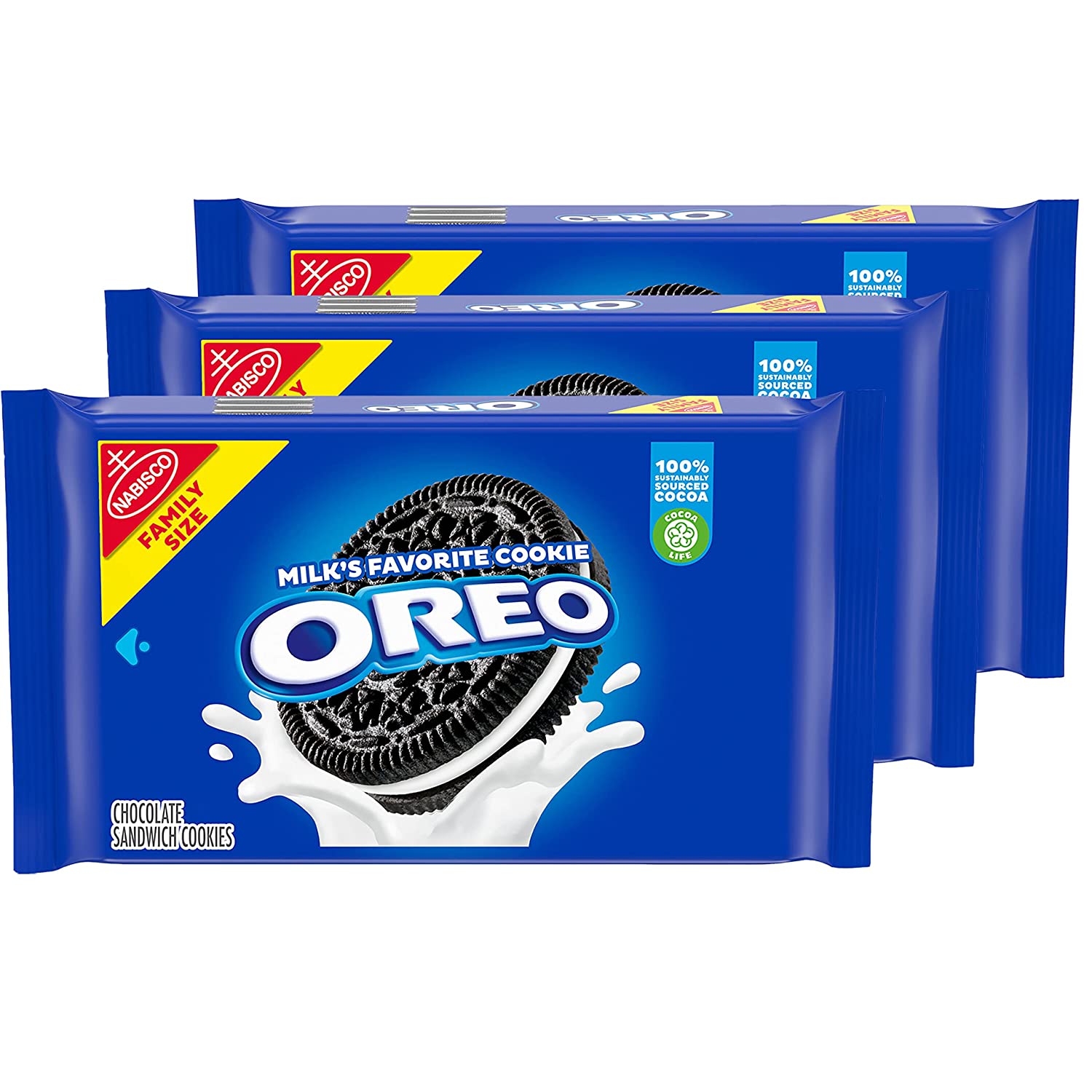 3-Count Oreo Family Size Chocolate Sandwich Cookies (Regular)