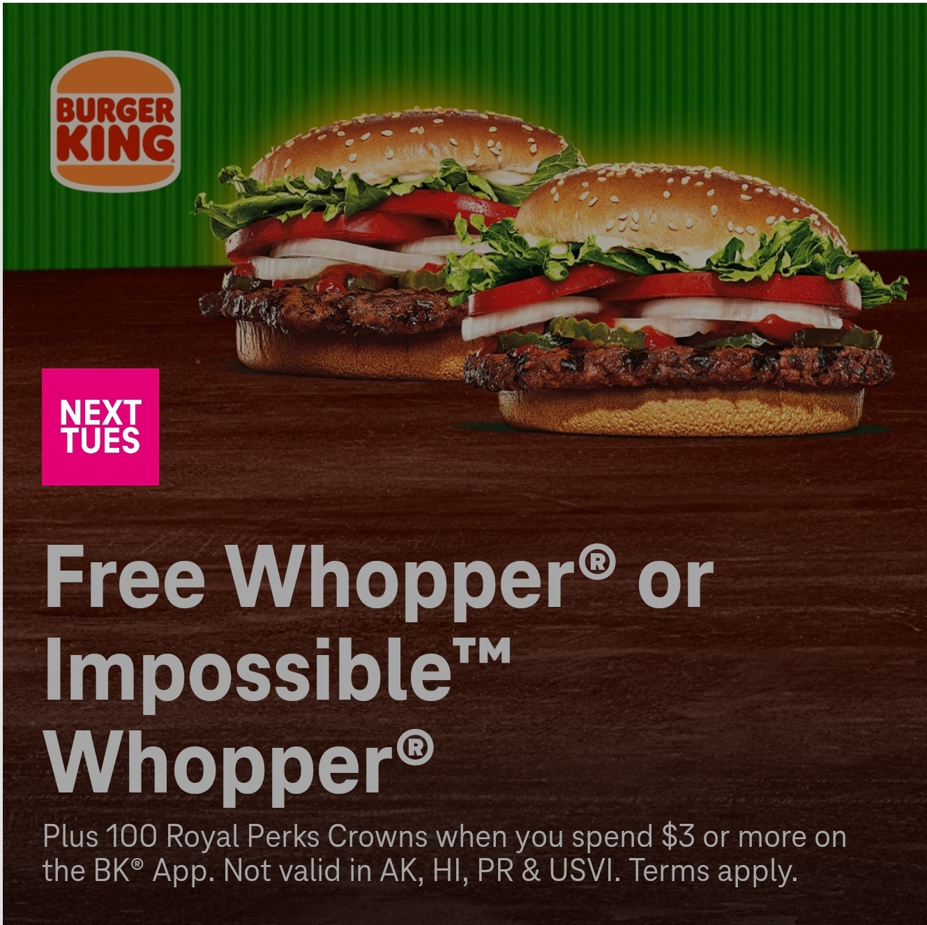 T-Mobile Tuesdays App users 5/2/23: Free Whopper w $3+ puchase, $25 off ...