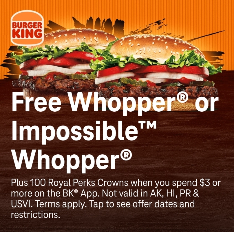 T-Mobile Tuesdays app users 10/31/23: Free Whopper or Impossible ... T-Mobile Tuesdays app users 10/31/23: Free Whopper or Impossible ...