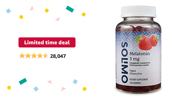 Solimo (Amazon brand) Melatonin Gummies 120 $4.99 Amazon s&s