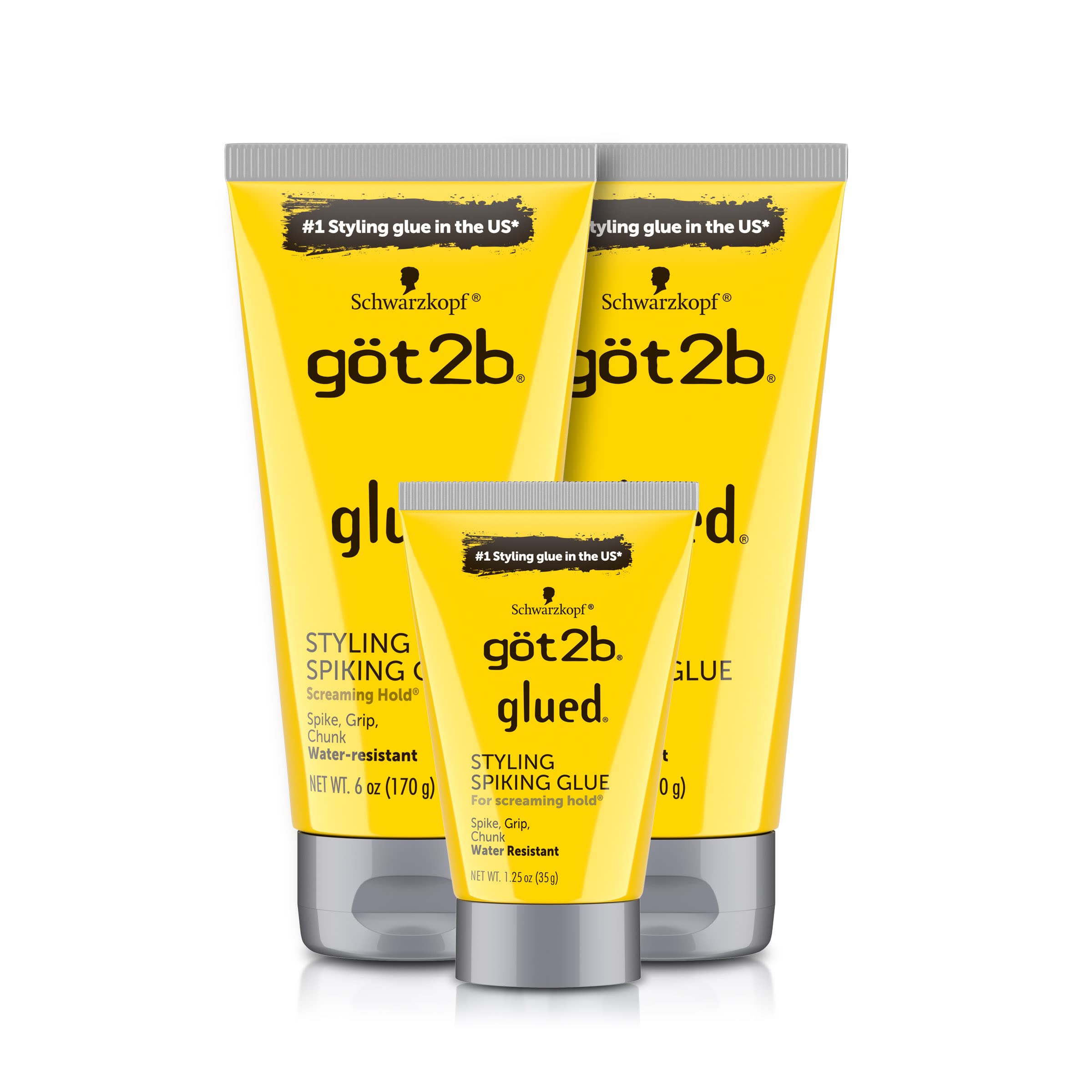 Got2B Glued Hair Gel 2 - 6oz tubes + 1 Travel as low as $10.19