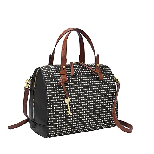 Fossil Women's Rachel Purse Handbag (Black Key Stripe) $59 + Free Shipping
