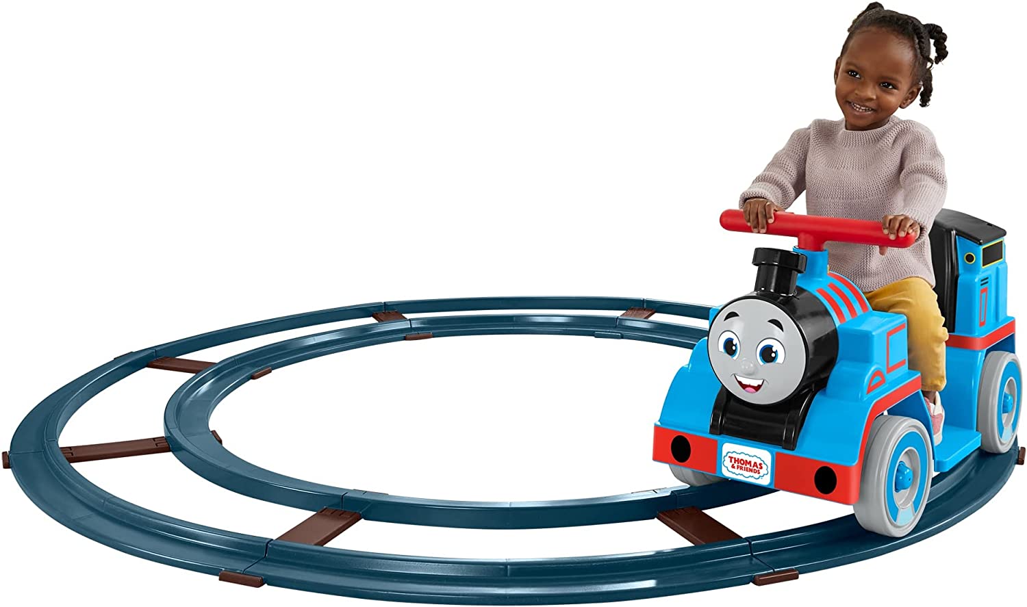 Thomas & Friends Power Wheels 6V Battery-Powered Ride-On Train w/ Track ...