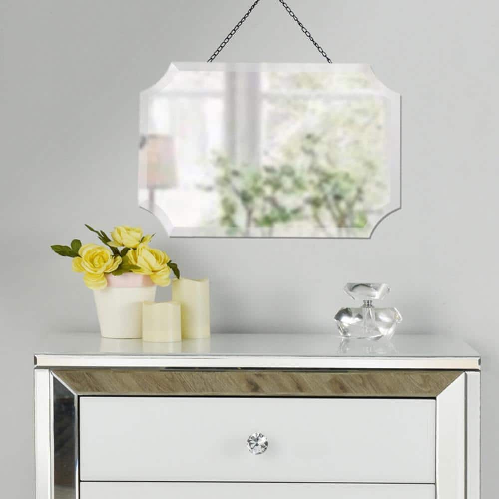 StyleWell Rectangle Farmhouse Accent Mirror w/ Black Chain $17.89 ...