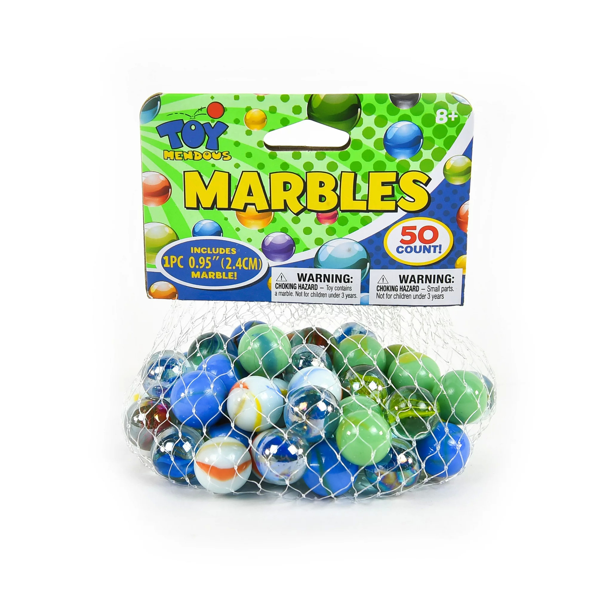 50-Piece Toymendous Marbles Set w/ 0.95" Shooter Marble $2 + Free Store ...