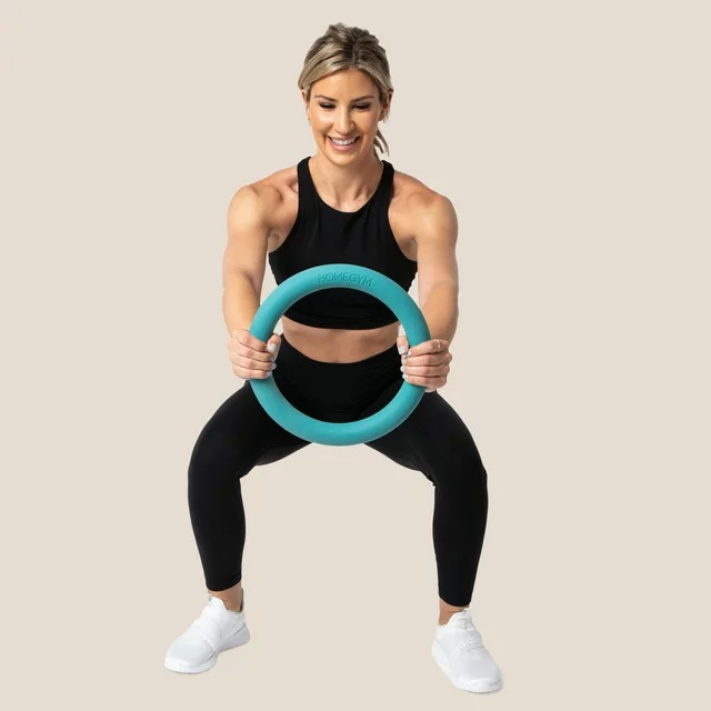 10-Lb 12" HomeGym Resistance Training Tone & Exercise Weight Ring (Teal ...
