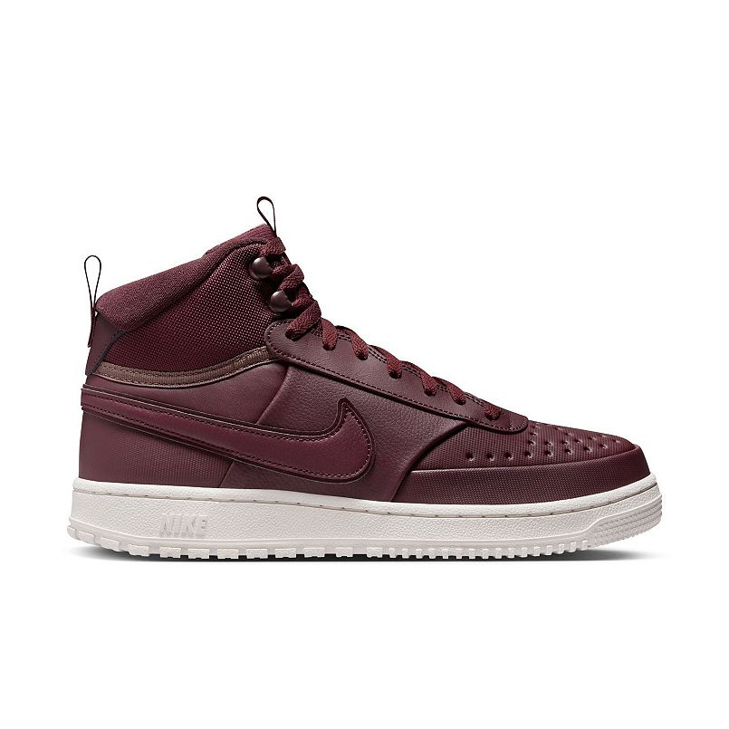 Nike Men's Court Vision Mid-Top Winter Shoes (Burgundy, Size 7-15) $35 ...