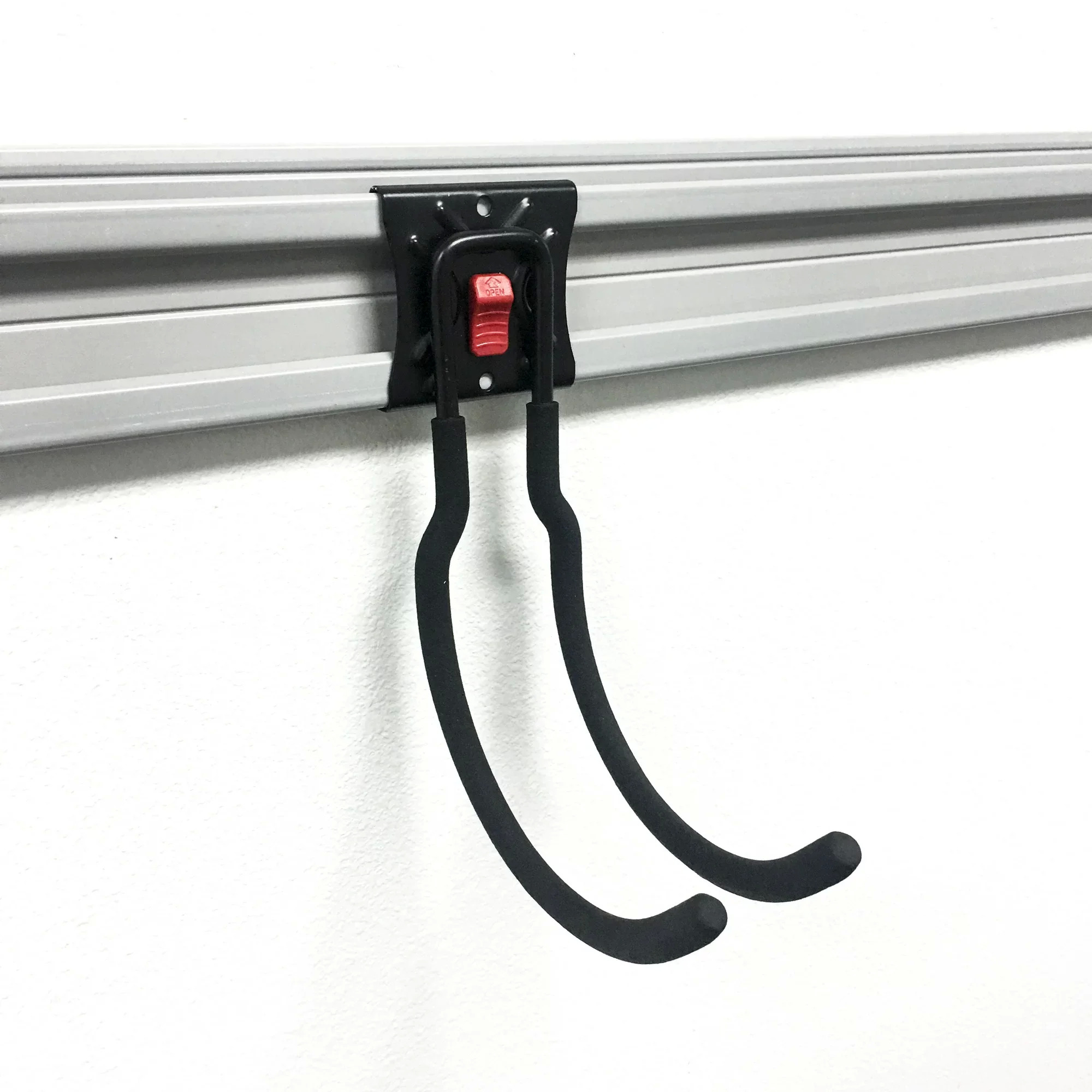 Hyper Tough Quick Release Wall Mount 6" U Hook for Snap Rail System