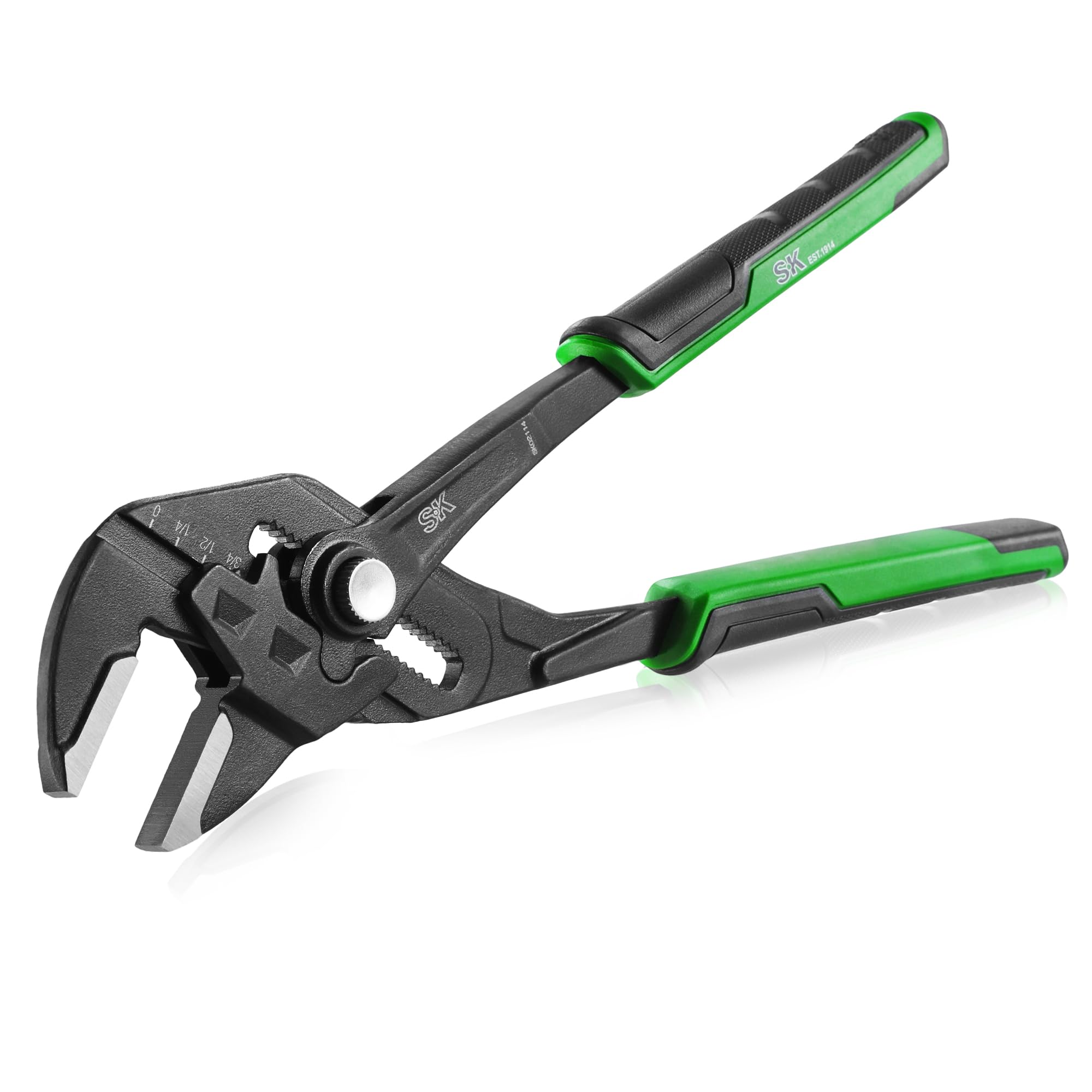 SK 10-Inch Pliers Wrench, Premium CR-V Construction, Smooth Parallel ...