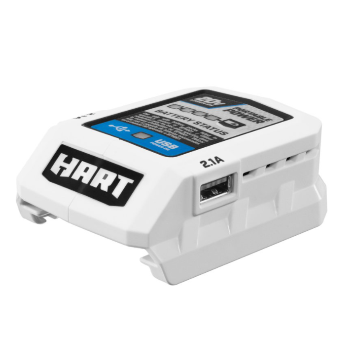 HART 20-Volt Portable Power with 2 USB Charging Ports (Adapter only) $9 ...