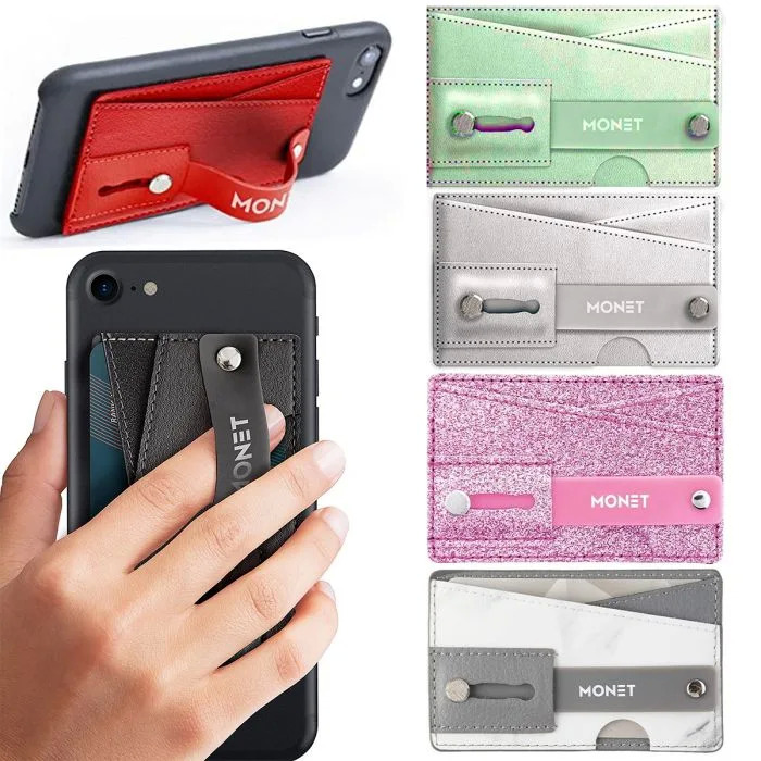 Monet Phone Grip Wallet & Kickstand (7 colors) $5 + Free Shipping