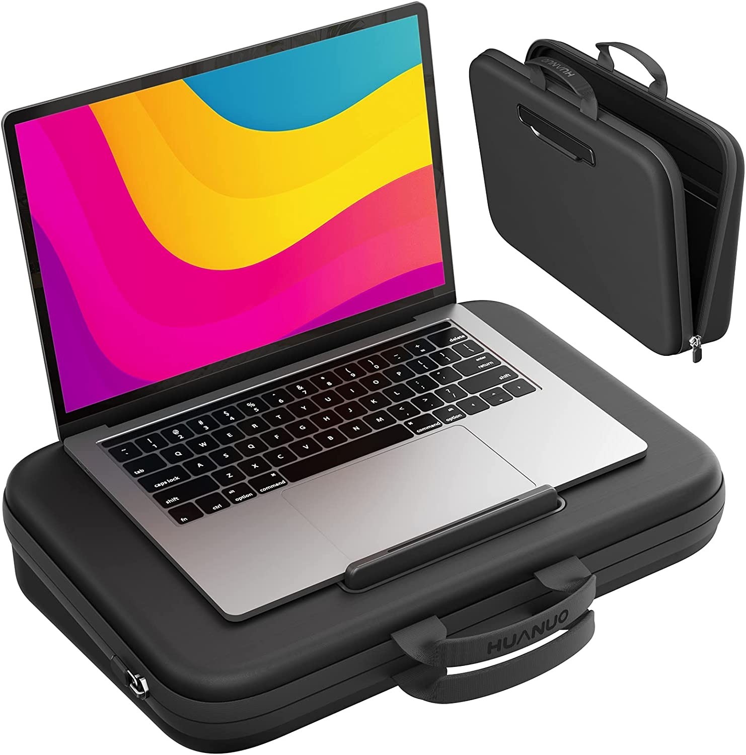 Huanuo 2-in-1 Portable Laptop Desk & Carrying Case for Laptops up to 15 ...