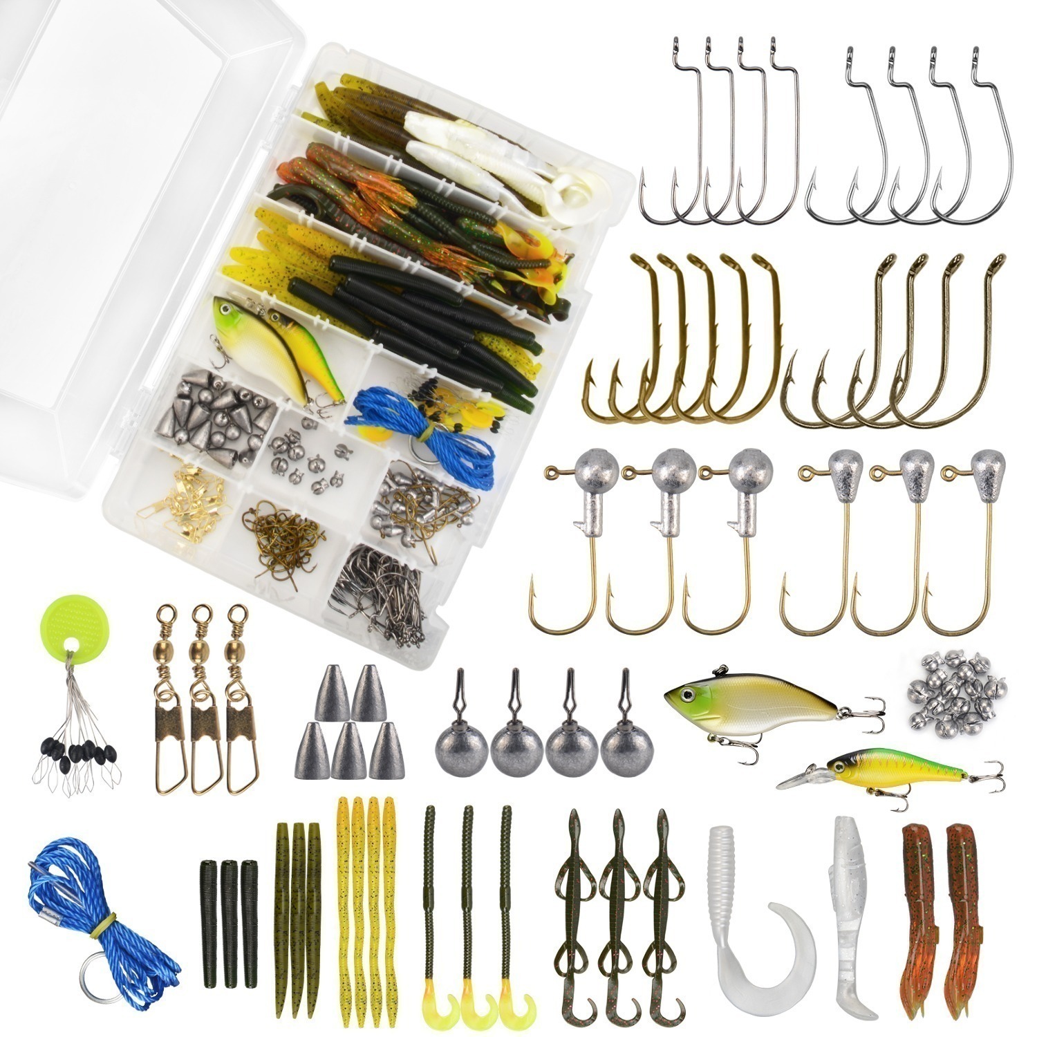 187-PC MadBite Terminal Tackle Kits (Fresh & Saltwater) Tackle Box $13. ...