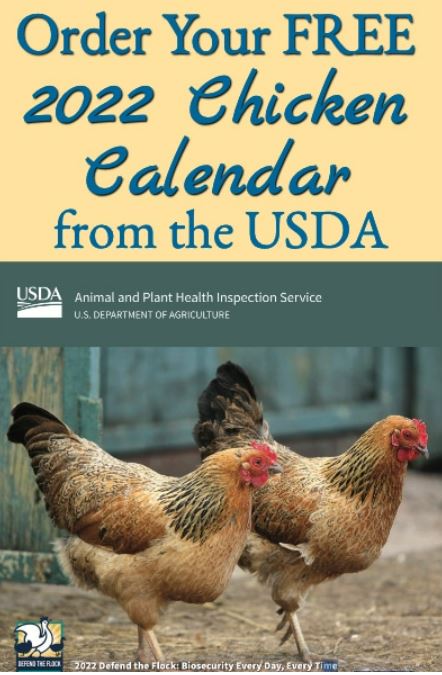 USDA 2022 chicken calendar