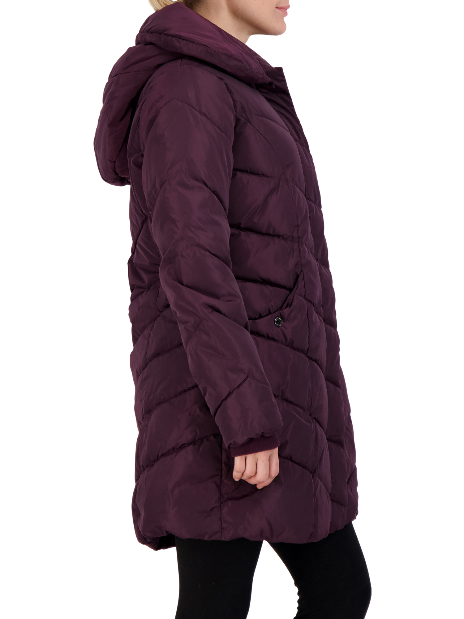Steve Madden Women's Long Chevron Outerwear Puffer Jacket (Various ...