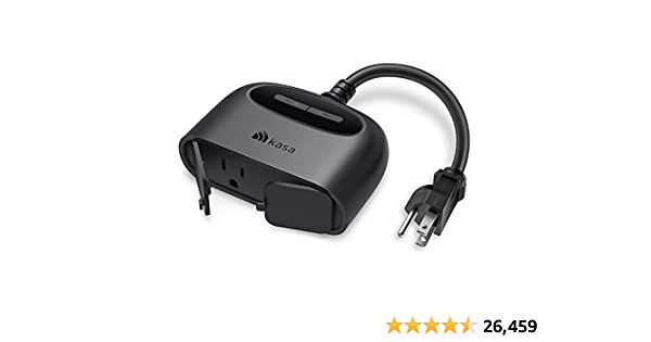 Kasa Outdoor Smart Plug, Smart Home Wi-Fi Outlet with 2 Sockets, IP64 ...