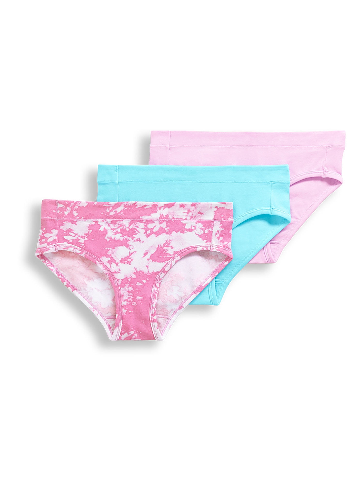 3-Count Jockey Essentials Girls’ Cotton Stretch Bikini or Brief ...