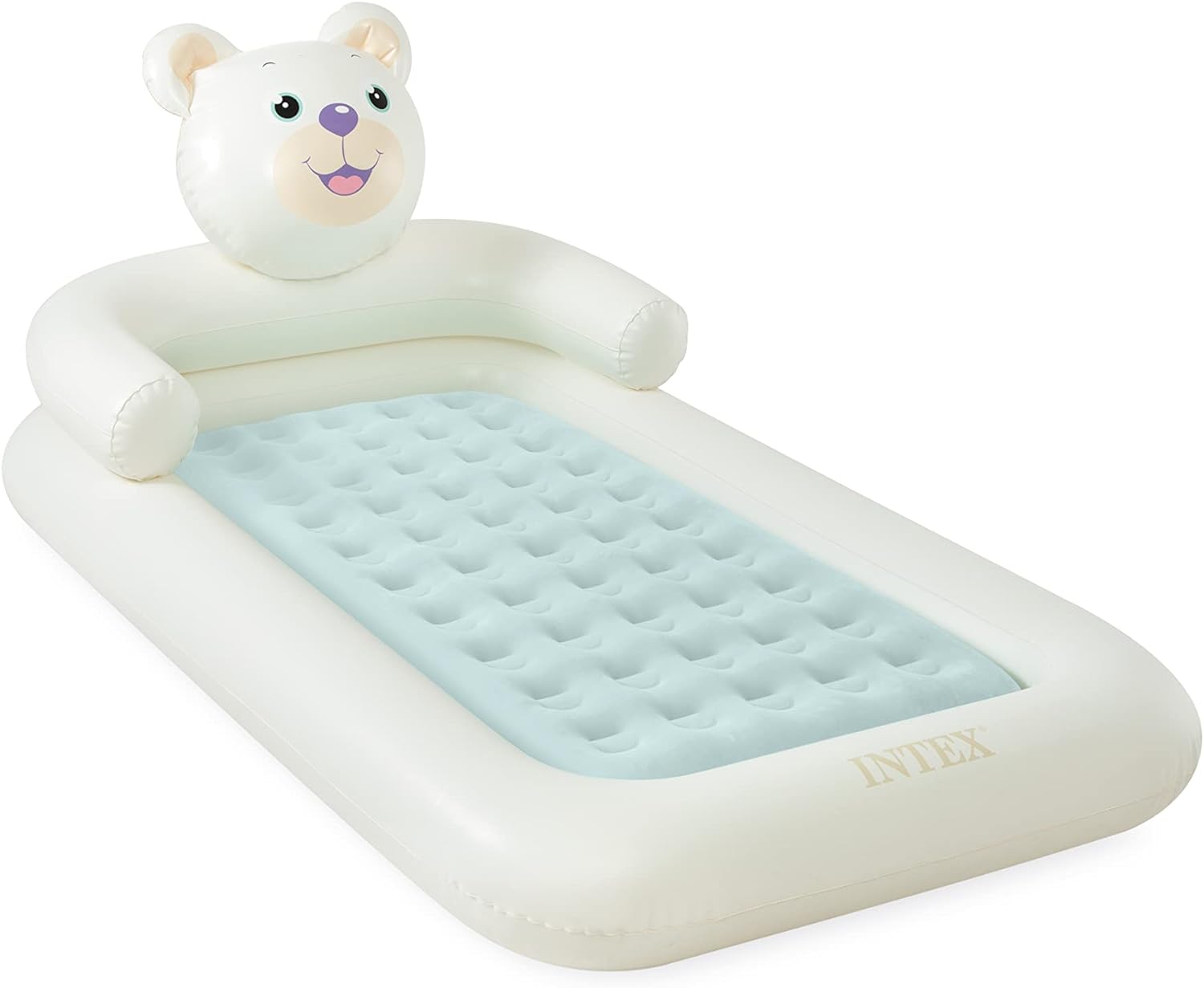 Intex Kids' Bear Inflatable Travel Bed w/ Hand Pump & Carry Bag $17.99 ...