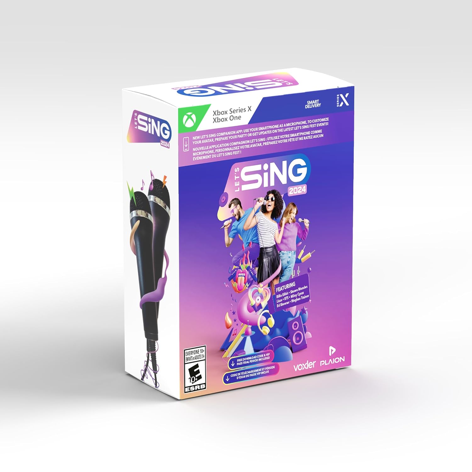 Let's Sing 2024 w/ 2 Mics & 1 Month VIP Pass (Xbox Series X/One or PS5)