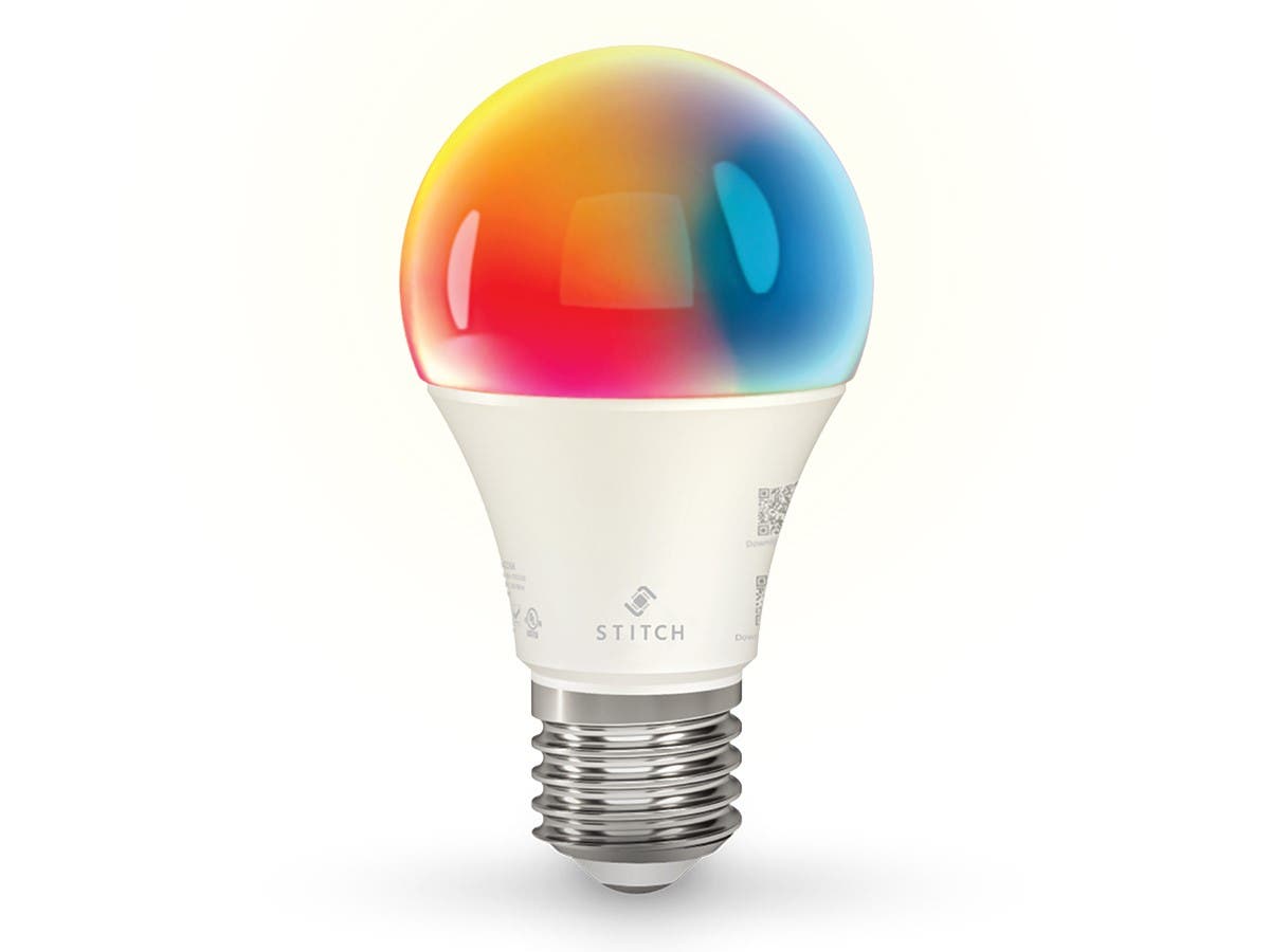 Monoprice STITCH Smart Wi-Fi RGB Color Light Bulb $6