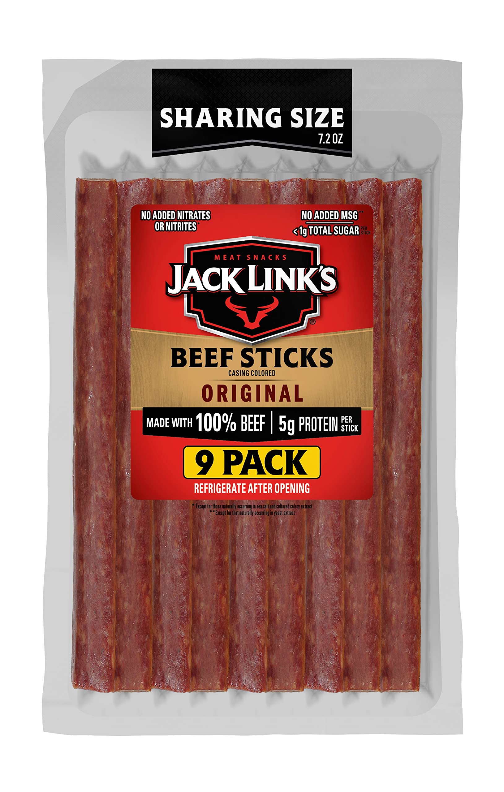 9-Count 7.2-Oz Jack Link's Original Beef Sticks