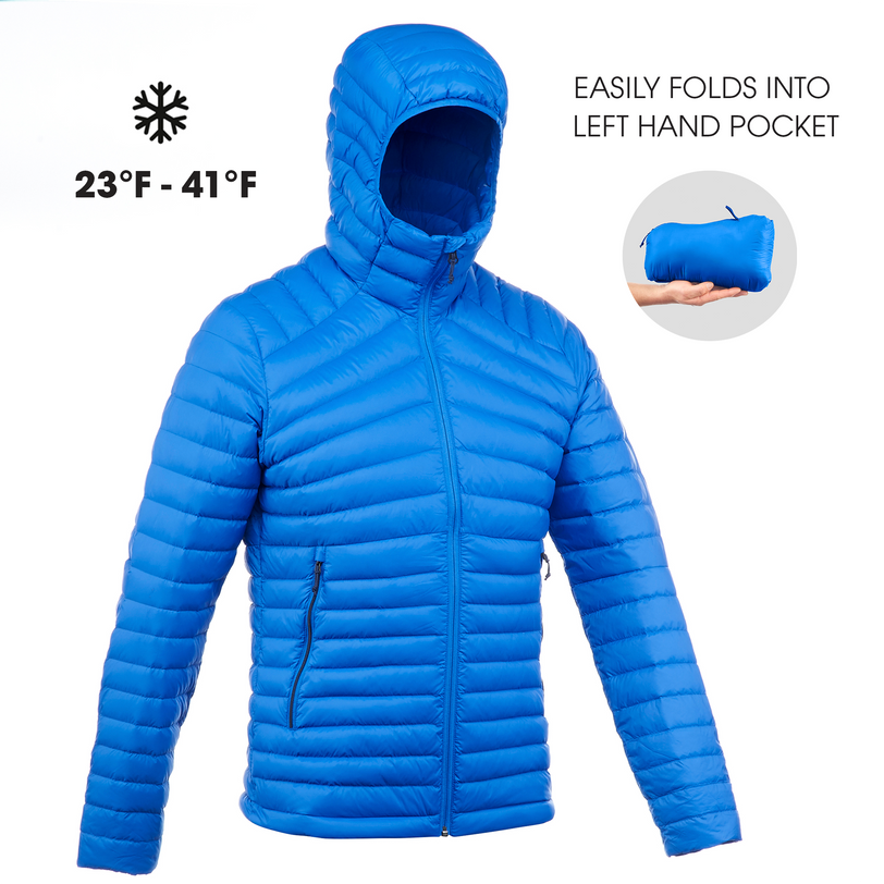 Decathlon Packable Hooded Real Down Jacket $60