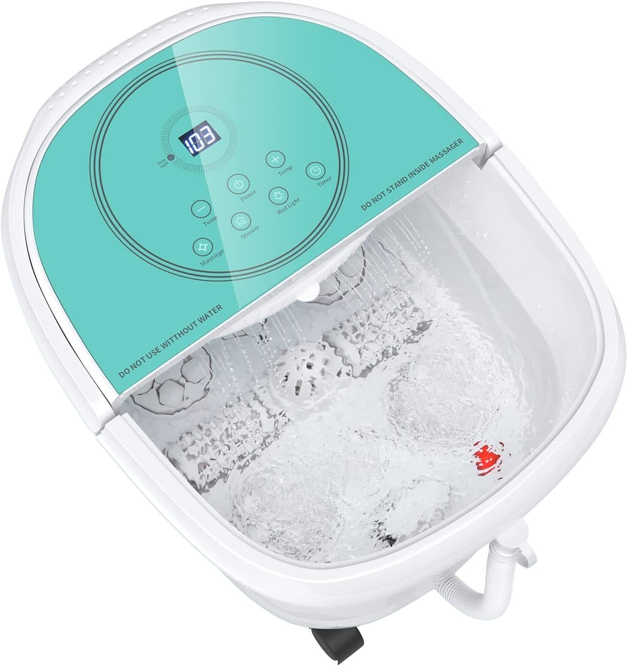 Foot Spa Bath Massager Pedicure Spa Tub w/ Heat, 2 Rollers, 4 Shiatsu ...