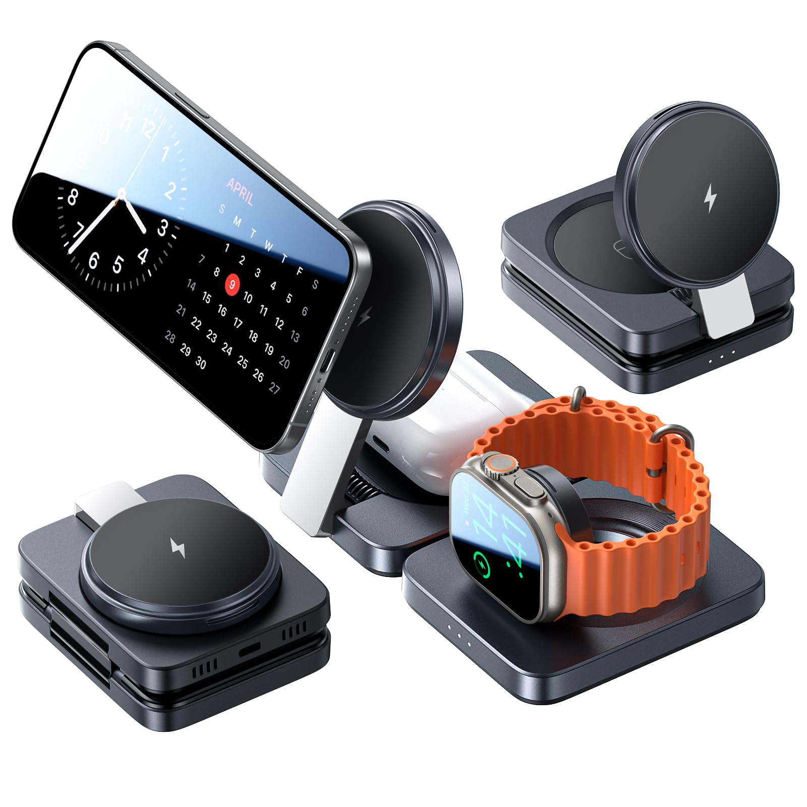 Prime Members: LISEN 3-in-1 Magsafe Wireless Charger Charging Station ...